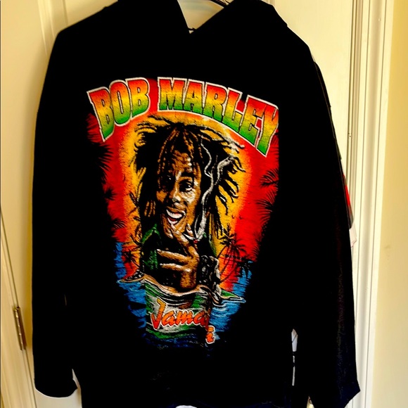 Vintage | Shirts | Vintage Bob Marley Hoodie | Poshmark